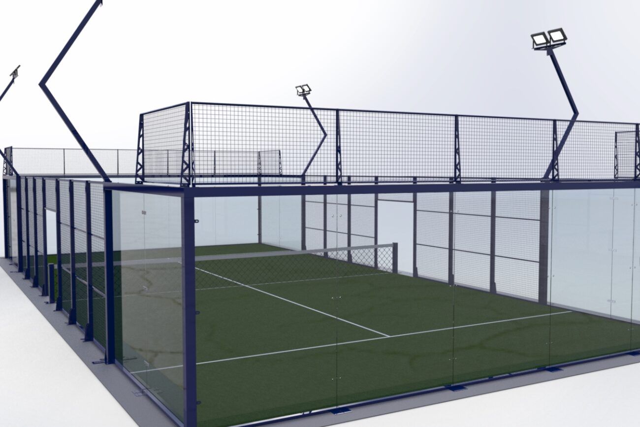 Pistas padel_Camera_SOLIDWORKS Viewport 2 | Durocem srl